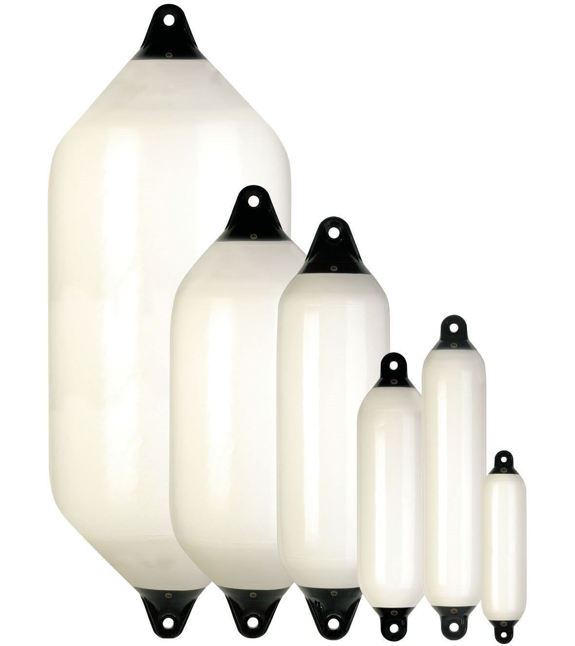 Boat fender - 520 - DAN-FENDER - cylindrical / black / blue