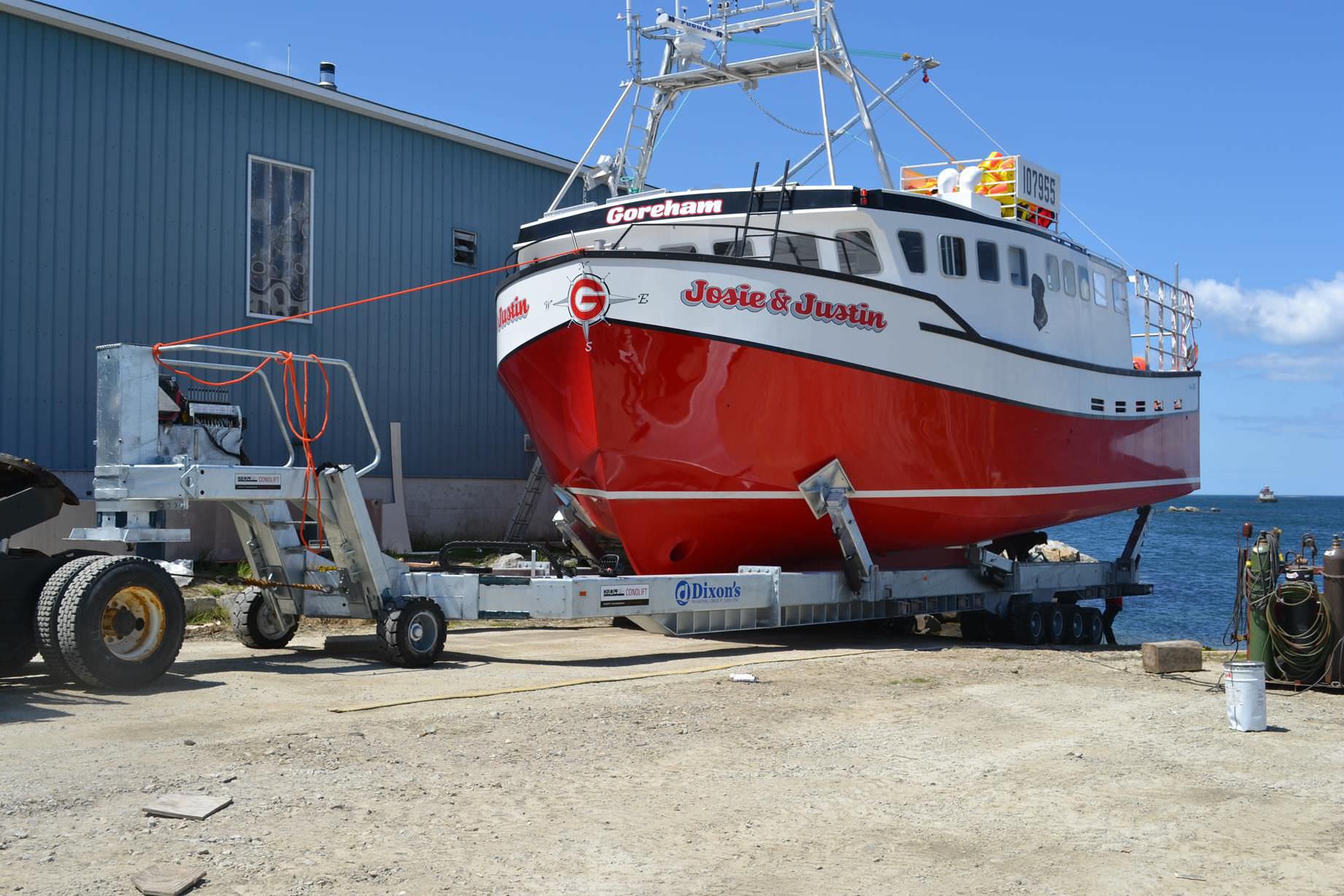 Heavy-duty handling trailer - Y-100 - Conolift - launching / for ...