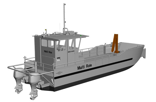 Work boat professional boat / inboard / aluminum - McMullen & Wing