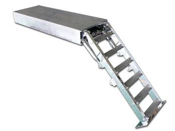 Yacht ladder - Aritex - retractable / boarding / hydraulic