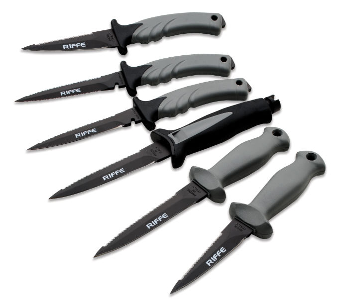 Dive knife - TERMINATOR II - Riffe International - double-edged