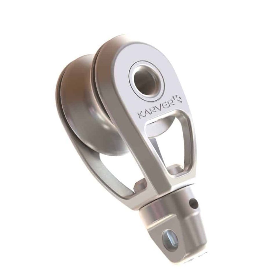 Single block - KBS10 - KARVER SYSTEMS - cheek / with shackle / for ...