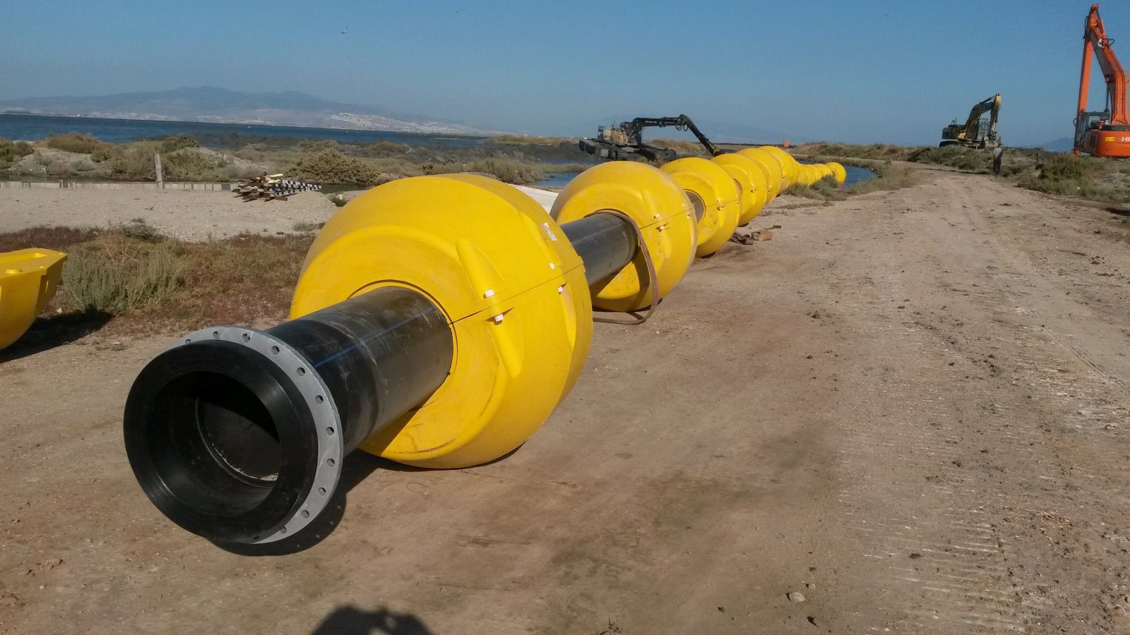 Pipeline float - dredge - PMS DockMarine
