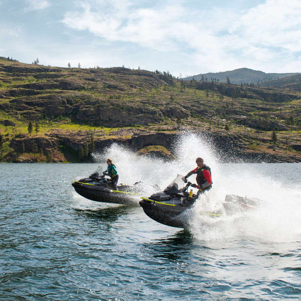 Seated jet-ski - EXPLORER PRO - Sea-doo - three-seater / 170 hp / 230 hp