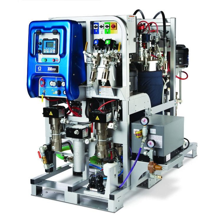 Multi-component paint spraying machine - XM PFP - Graco - for shipyards