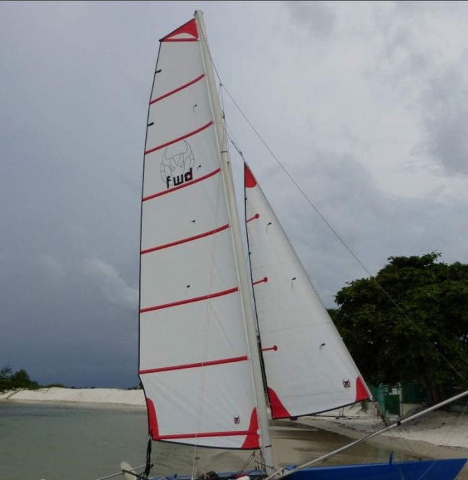 Jib - FODA181001 - Forward Sailing - for sport multihulls / Dacron ...