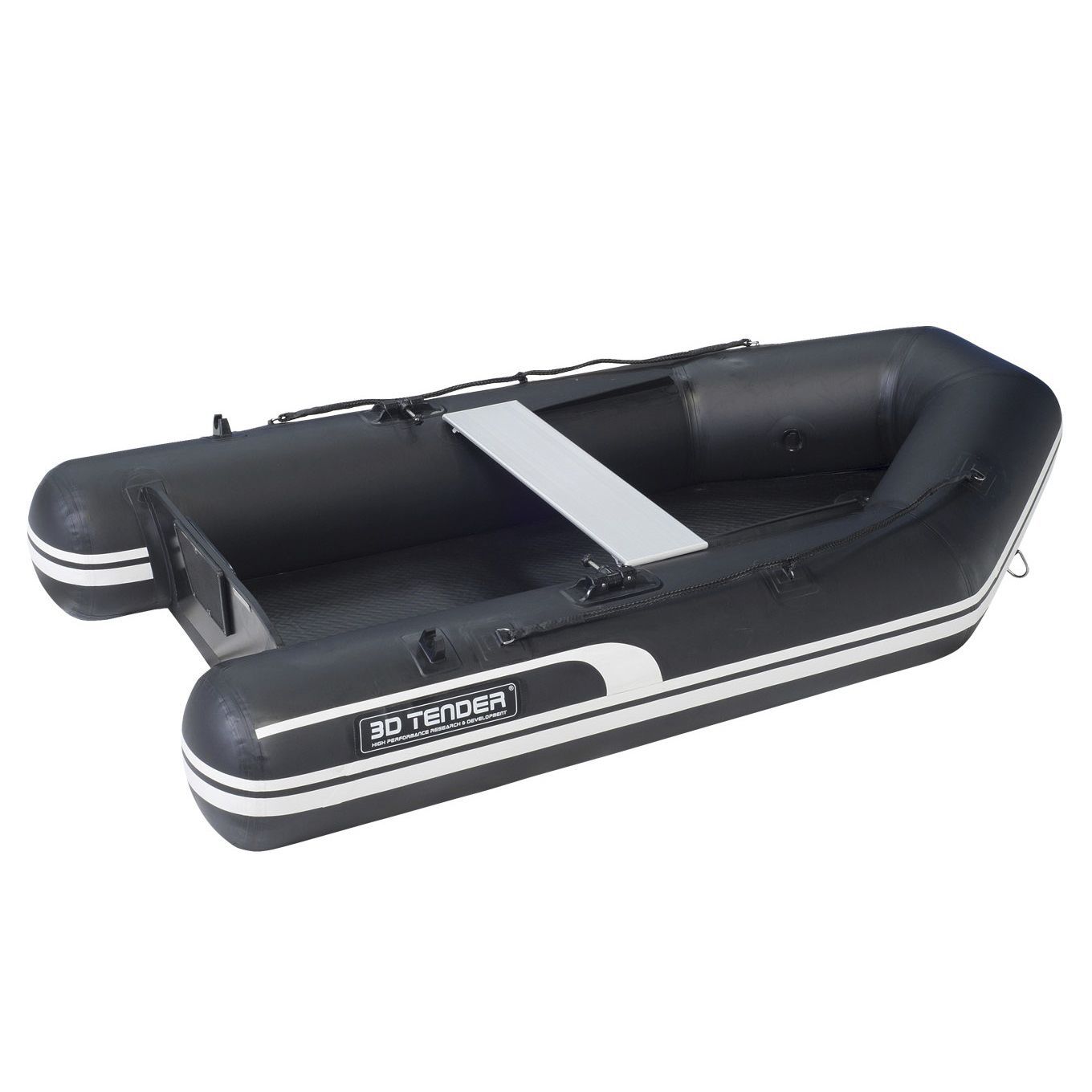 Outboard inflatable boat - TWA290 - 3D MARINE - foldable / open / aluminum