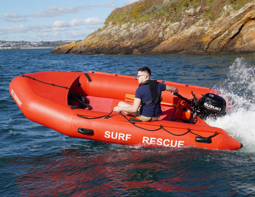 Professional rescue boat - 400 - 3D MARINE - outboard / Hypalon®