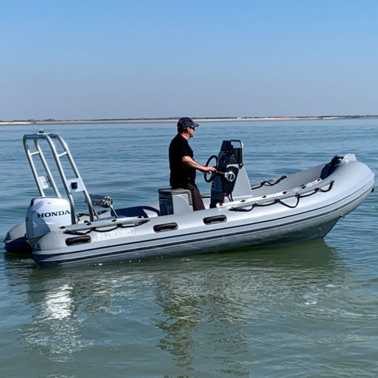 Outboard inflatable boat - XPRO 490 - 3D MARINE - rigid / center ...