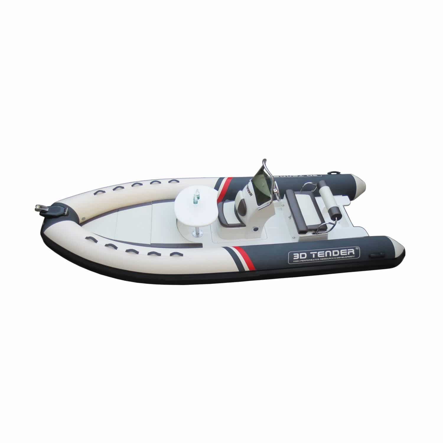 Outboard inflatable boat - DREAM 500 - 3D MARINE - rigid / open ...