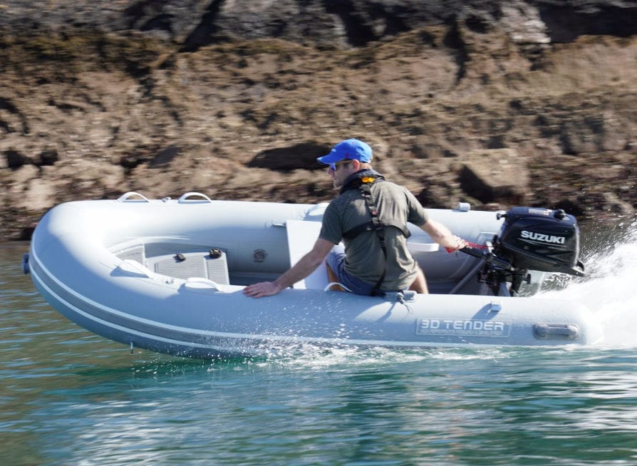 Outboard inflatable boat - ULTIMATE 280 - 3D MARINE - RIB / open / aluminum