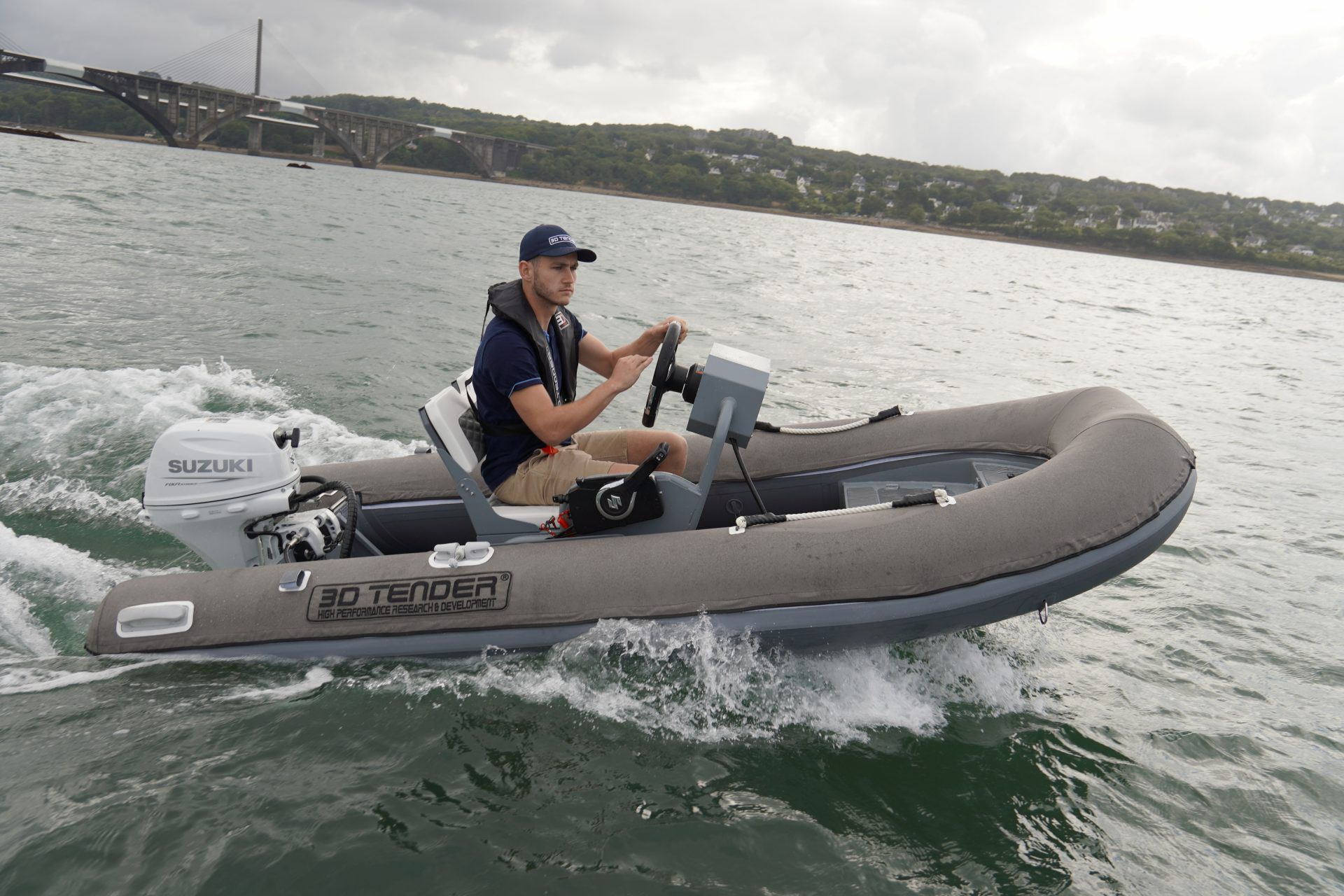 Outboard inflatable boat - ULTIMATE 300 - 3D MARINE - rigid / RIB / open