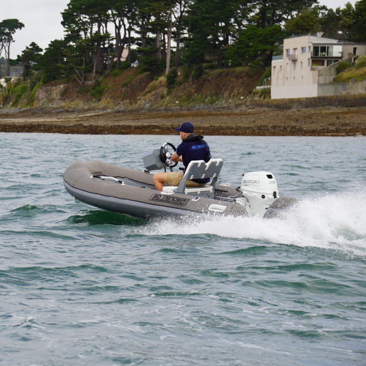 Outboard inflatable boat - ULTIMATE 320 - 3D MARINE - rigid / RIB / open