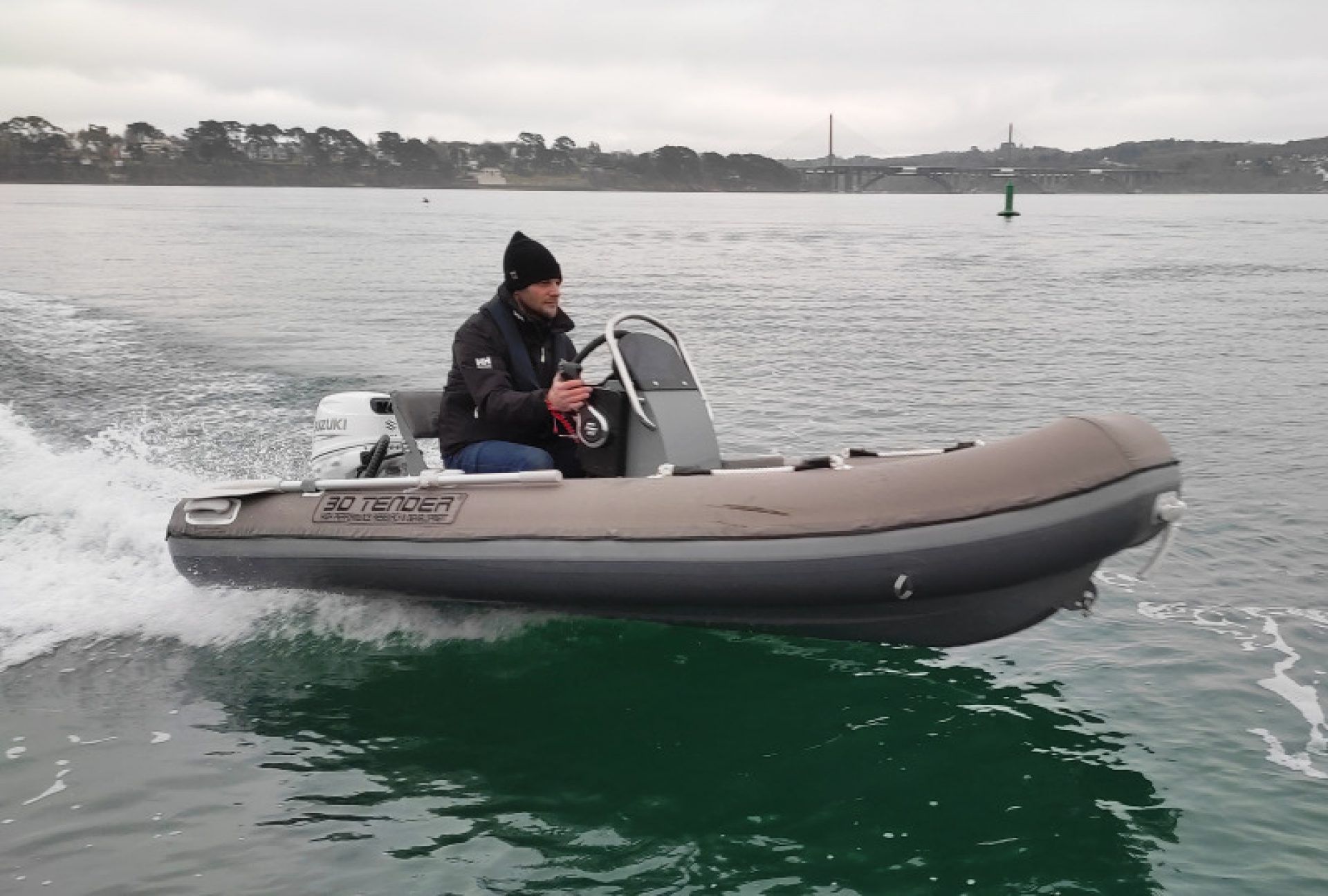 Outboard inflatable boat - ULTIMATE 420 - 3D MARINE - rigid / RIB / open