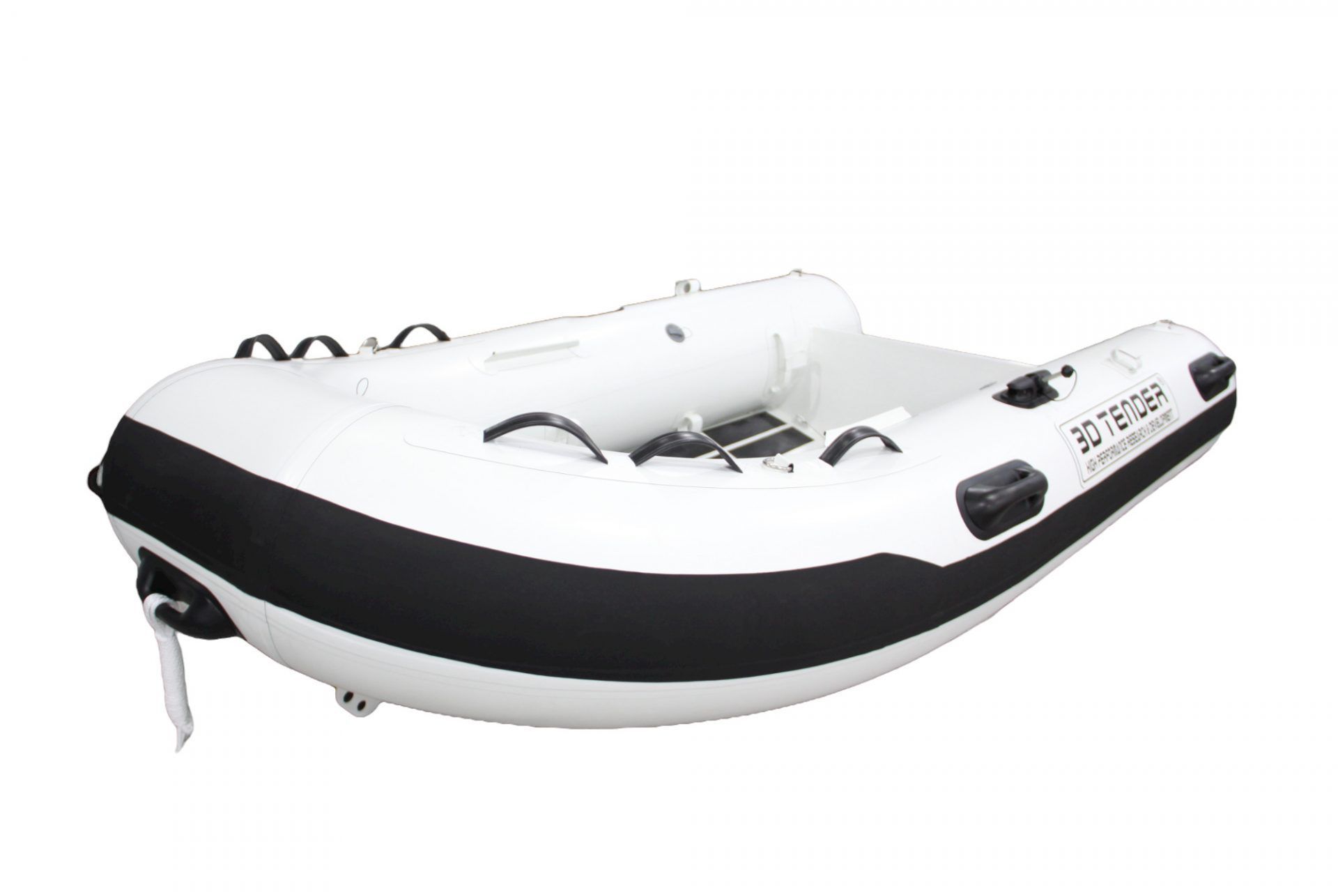 Outboard inflatable boat - FEDERLIGHT 285 - 3D MARINE - rigid / open / sea