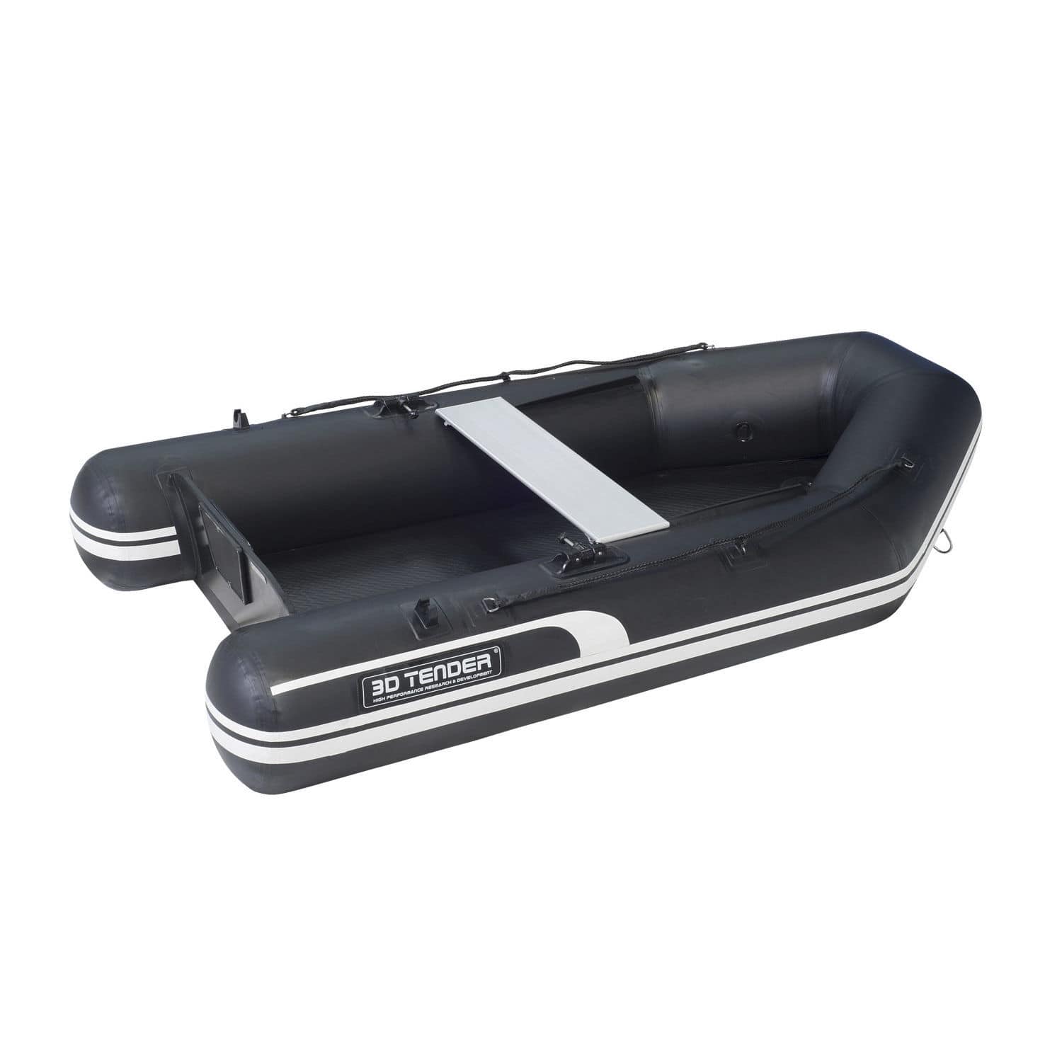 Outboard inflatable boat - TWA 250 - 3D MARINE - foldable / open / 3-person
