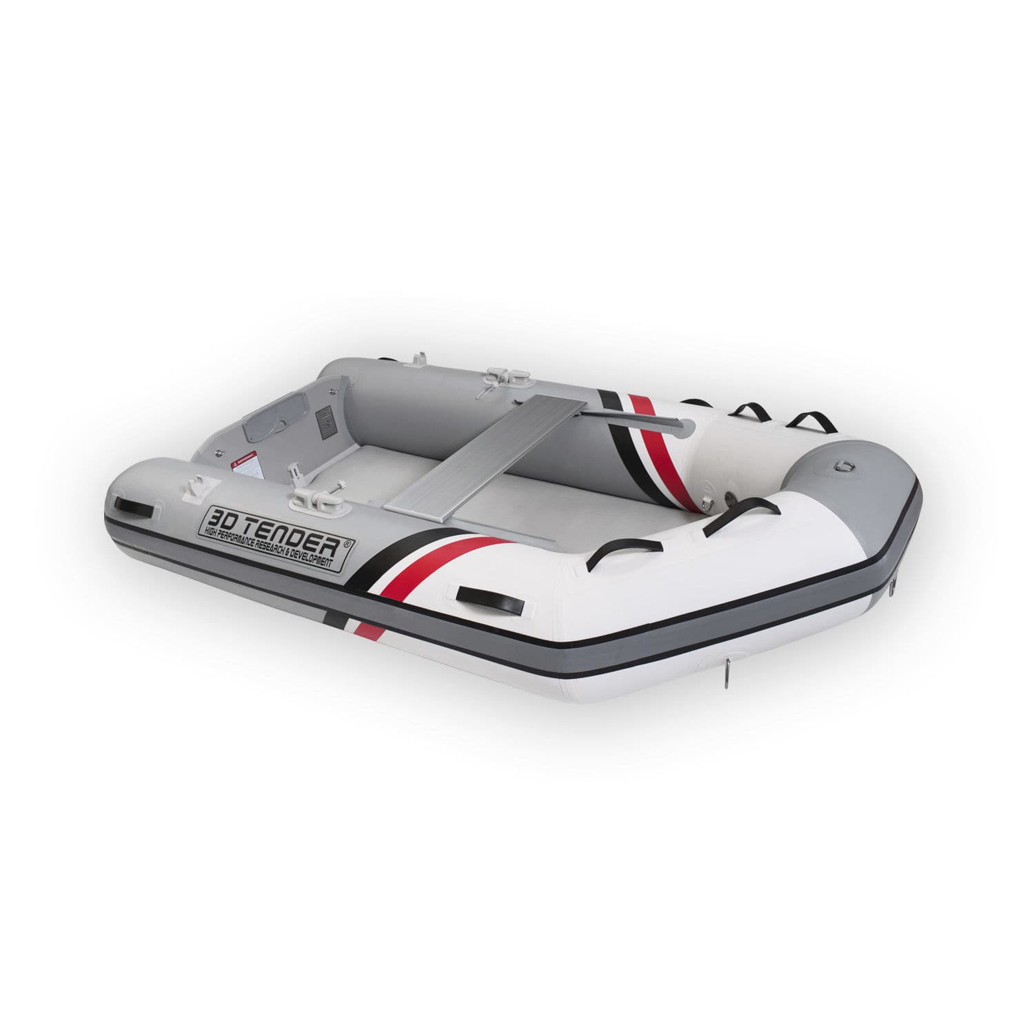 Outboard inflatable boat - V-SHAPE 180 - 3D MARINE - foldable / open / sea