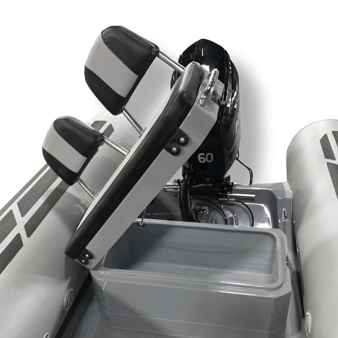 Boat bench seat - B06 - 3D MARINE - 2-person / gray / composite frames