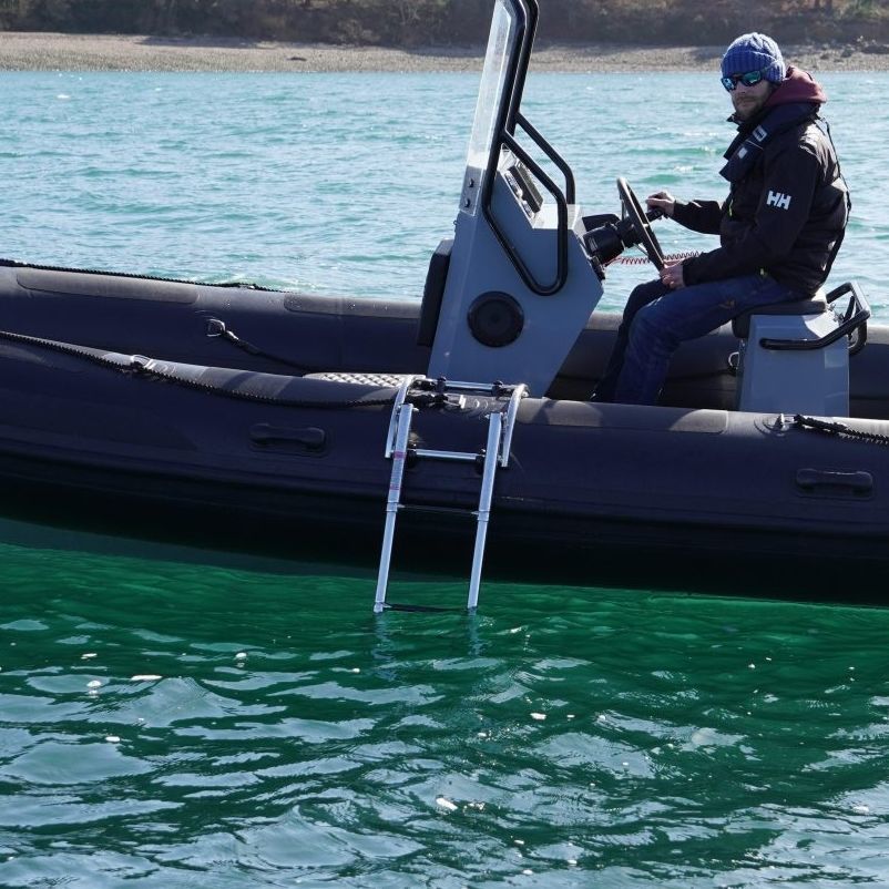 Inflatable boat ladder - A12 - 3D MARINE - foldable / telescopic / swim