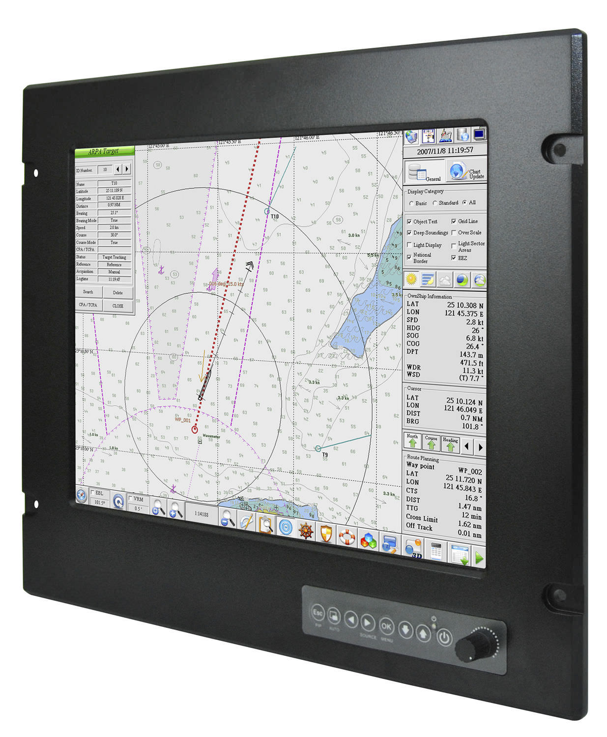 Marine display - R15L600-MRM2 - Winmate Inc. - multi-function / PC ...