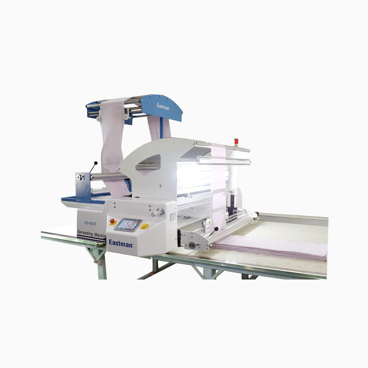 Spreading machine with cutting system - ES-550 series - Eastman Machine ...