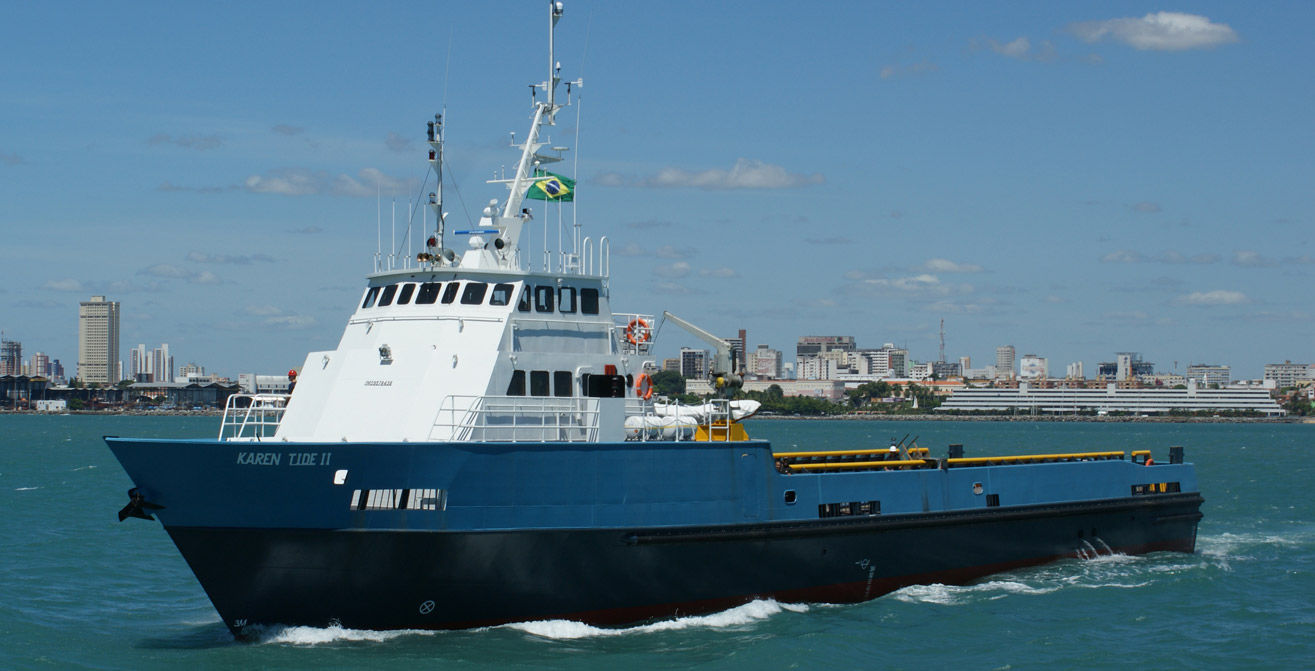Supply offshore support vessel - Katen Tide II - FSV - Inace - high-speed
