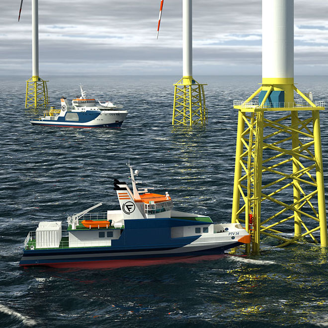 Crew transfer offshore support vessel - Seakat - Fassmer