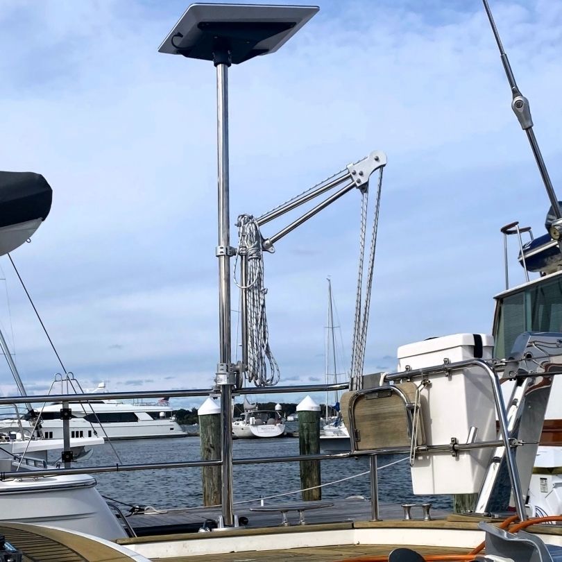 Satellite antenna mount - Atkins & Hoyle Ltd. - aluminum / stainless steel