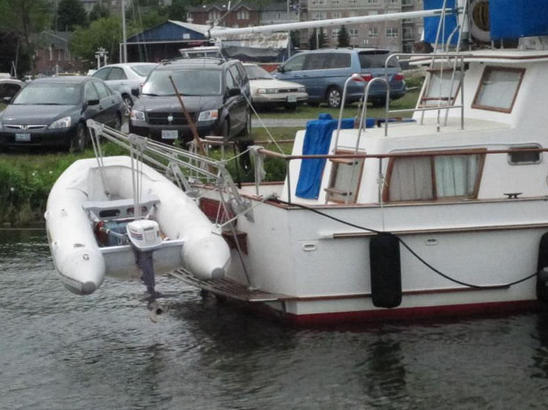 Boat davit - 1900 Fixed - Atkins & Hoyle Ltd. - manual / stainless steel