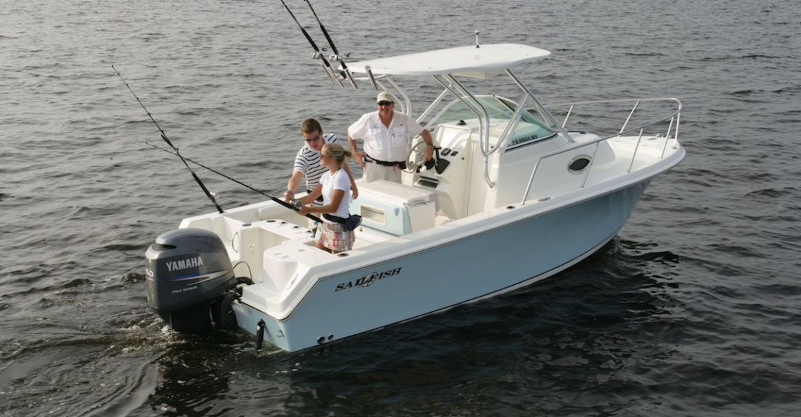Outboard walkaround - 220 WAC - SouthWind - center console / open / fishing