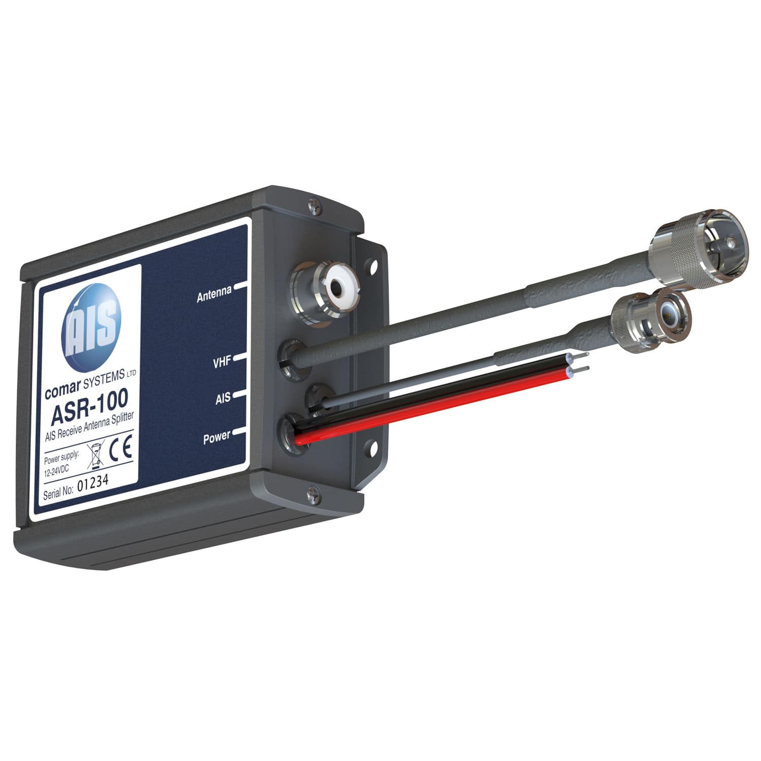 VHF antenna splitter - ASR 100 - Comar Systems - AIS / FM / for boat