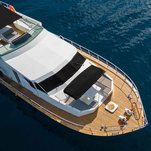 Awning fabric - RECACRIL® - Recasens - acrylic / gray / blue