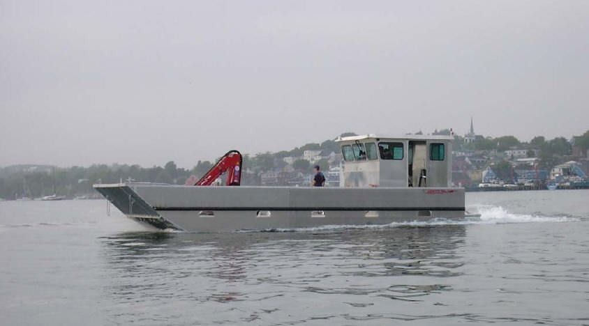 Work barge - 36' - ABCO Industries Limited - inboard waterjet / aluminum