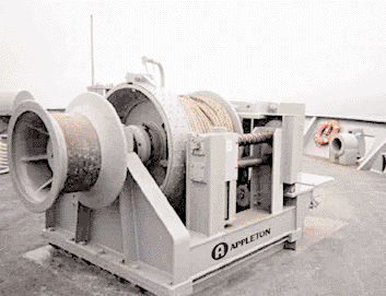 Ship winch - AHAW/MW - Appleton Marine Inc - hydraulic drive / single-drum