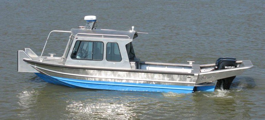 Work boat - 2284DVWB2 - Scully's Aluminum Boats - outboard / aluminum