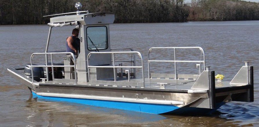 Work barge - 2484BV - Scully's Aluminum Boats - outboard / aluminum