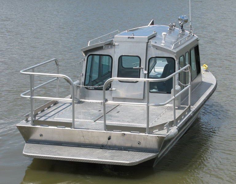 Work boat - 2484DVWB2-W - Scully's Aluminum Boats - inboard / aluminum