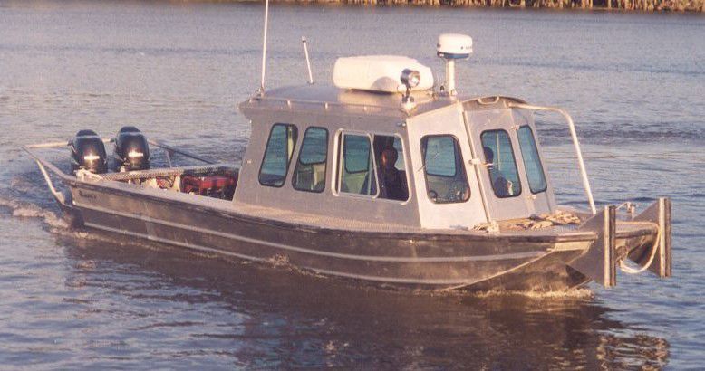 Work boat - 2484VWB - Scully's Aluminum Boats - outboard / aluminum