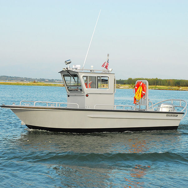 Utility boat - 24' S - Workskiff Inc - outboard / aluminum