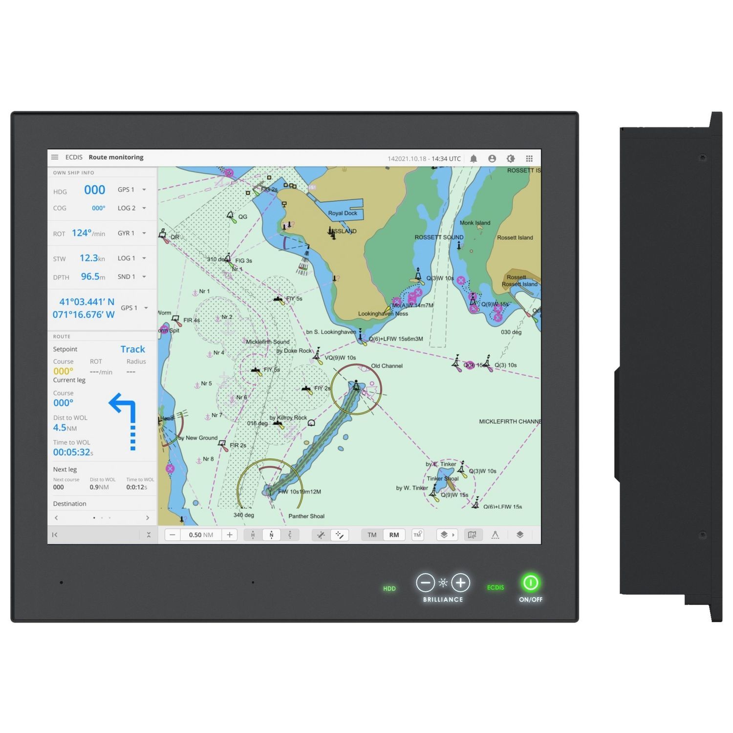 Ship panel PC - HD 17T26 MMC - Hatteland Display AS - built-in / IP66 ...