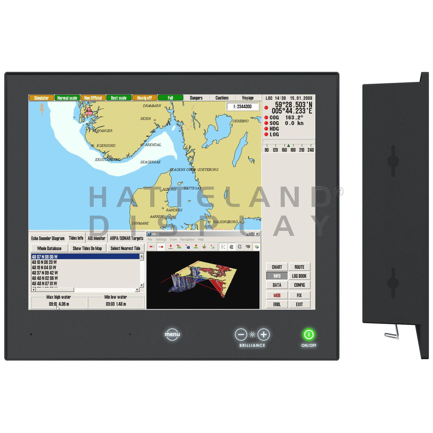 Ship display - HD 15T21 STD - Hatteland Display AS - multi-function ...