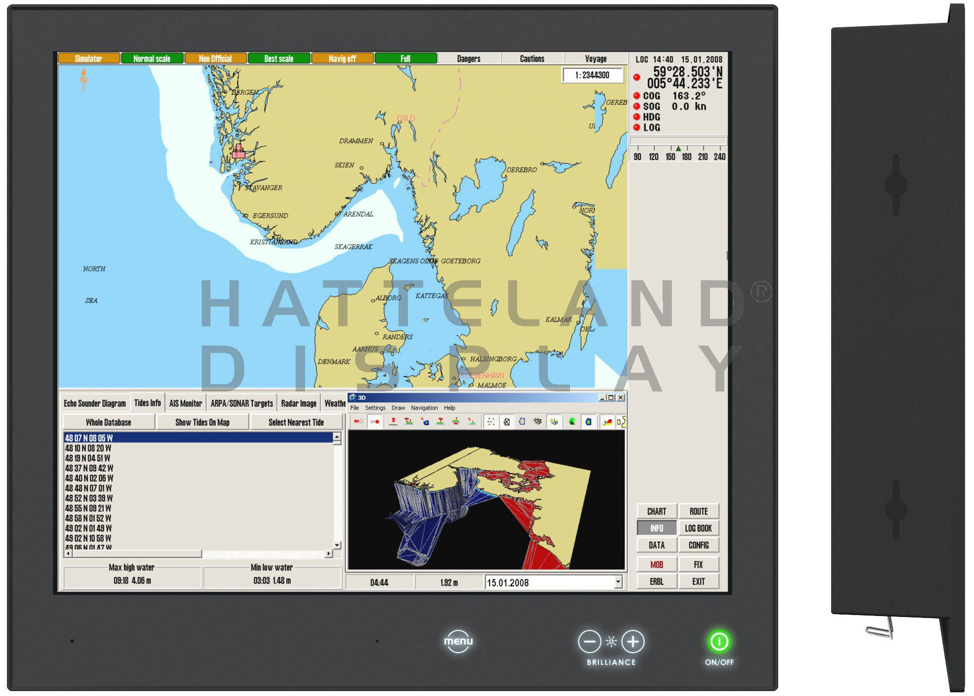Ship display - HD 19T21 STD - Hatteland Display AS - multi-function ...