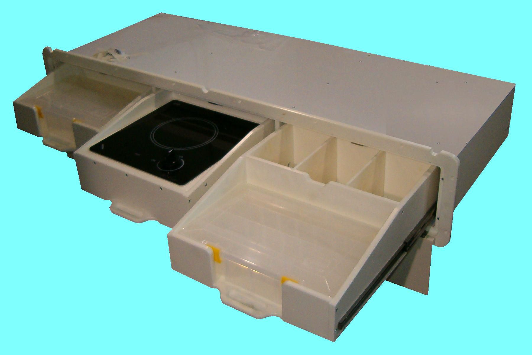 Boat storage box - 3 - Metal Moulding - built-in