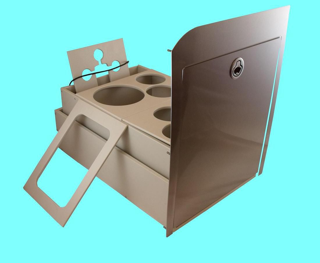 Boat storage box - Metal Moulding - built-in / polyethylene