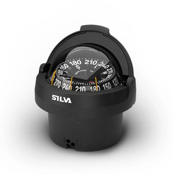 Boat steering compass - 100FC - Silva - for sailboats / magnetic / vertical