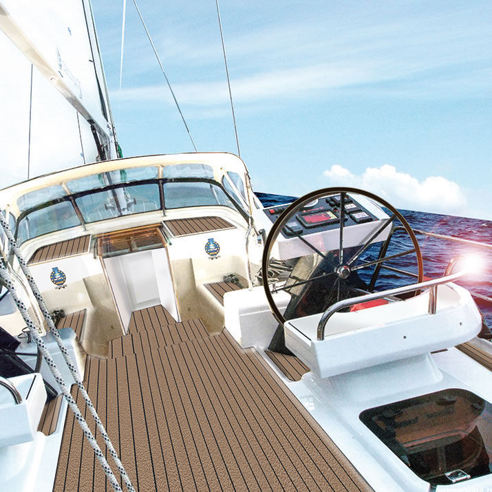 Non-slip boat decking - 2137 GISATEX® - GisaTex GmbH & Co. KG - PVC