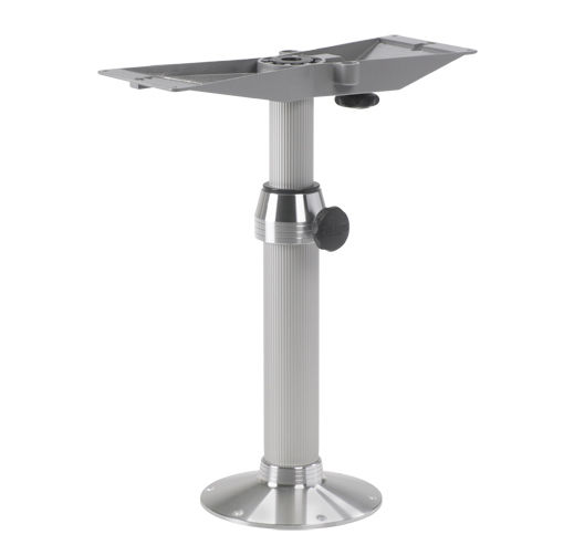 Adjustable table pedestal - Sigma - Pörtner - aluminum