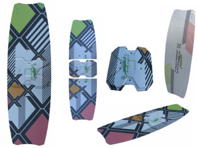 Twin-tip kiteboard - Split 140 x 44 - Concept X - wave
