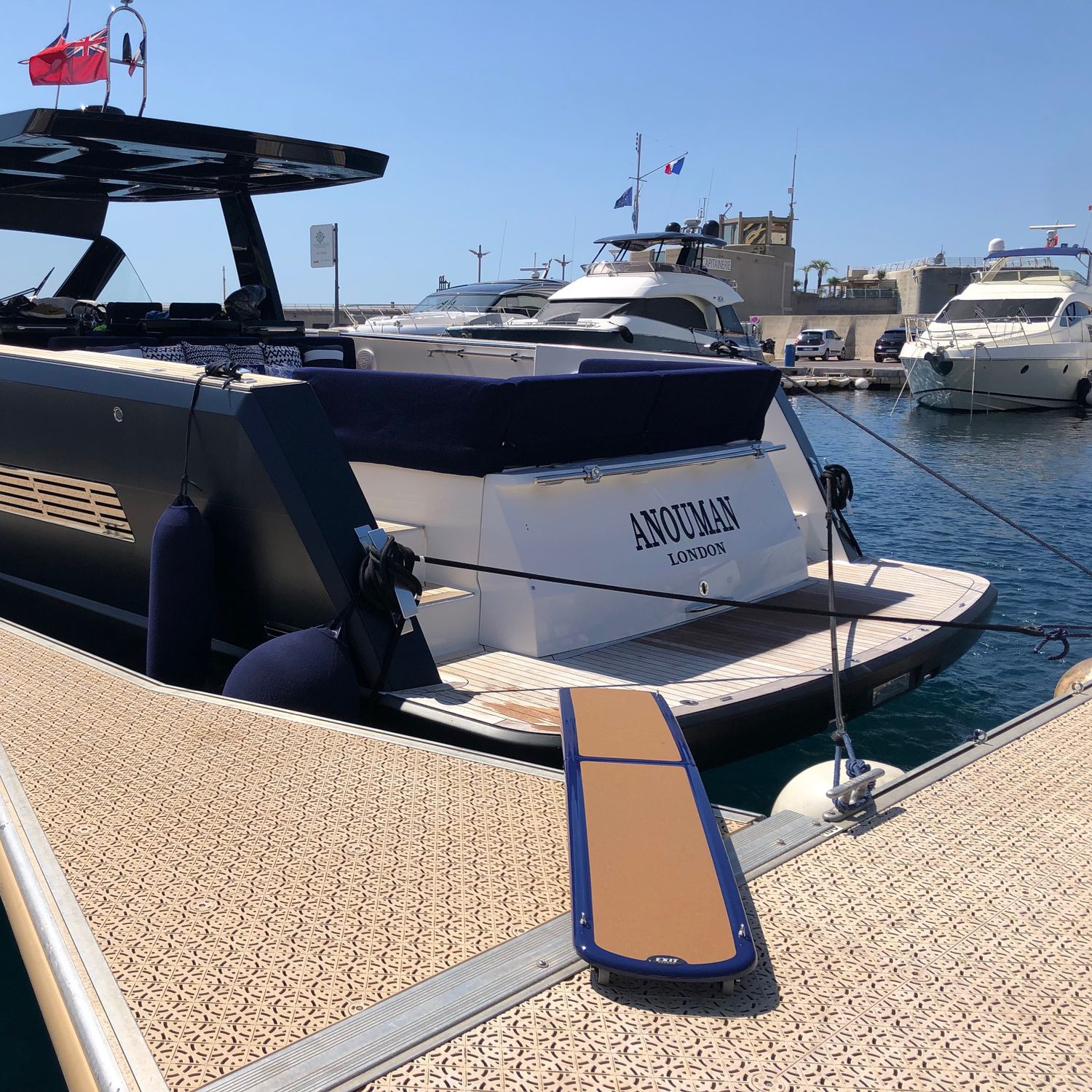 Yacht gangway - Aurora 216 - Exit Carbon - for boat / folding / manual