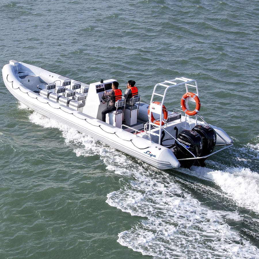 Outboard inflatable boat - Alu HYP1000 - Qingdao Lian Ya Boat Co.,Ltd ...